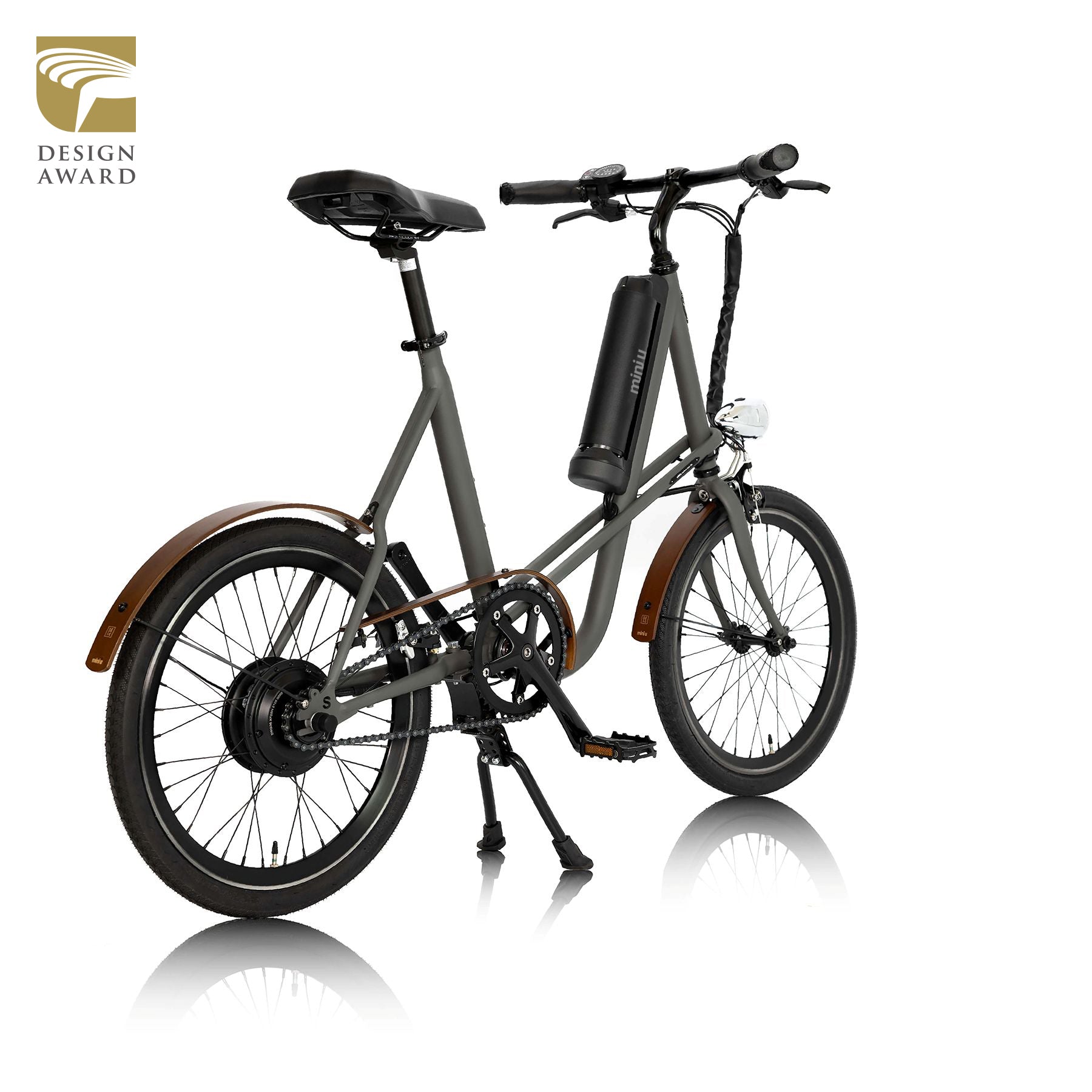 miniu Mountain Cat 山貓系列｜復古工藝 × 潮流風格 電動輔助自行車｜石英灰